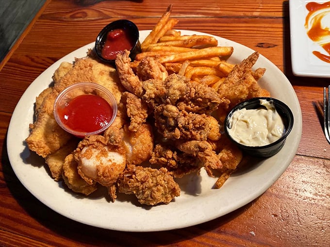A seafood platter so generous it makes you wonder if you accidentally ordered the "feed the entire pirate crew" special.