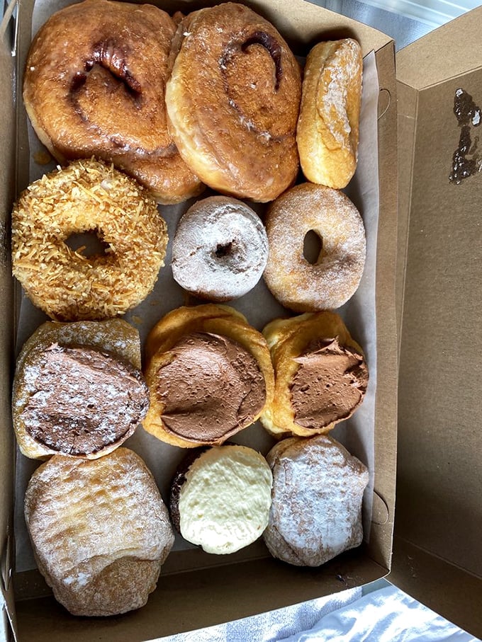 The classic glazed donut – simple, perfect, timeless. Like a little black dress for your breakfast table, it never goes out of style. 