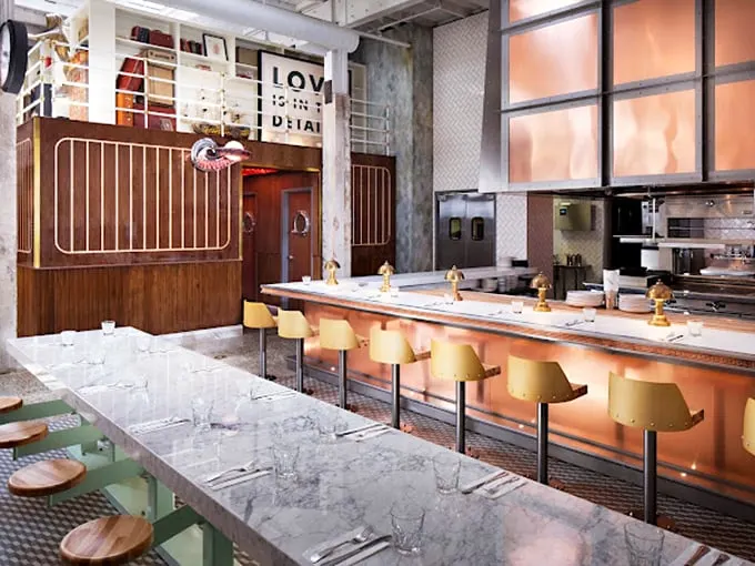 The bar at Ironside doesn't just serve drinks – it performs a Broadway show of bottles, lights, and maritime magic.
