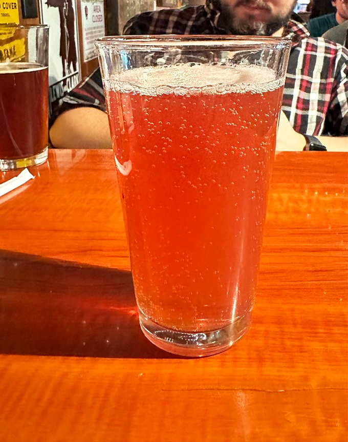 This amber elixir isn't just beer—it's liquid sunshine in a glass, the perfect companion for mountain views and post-hike celebrations.