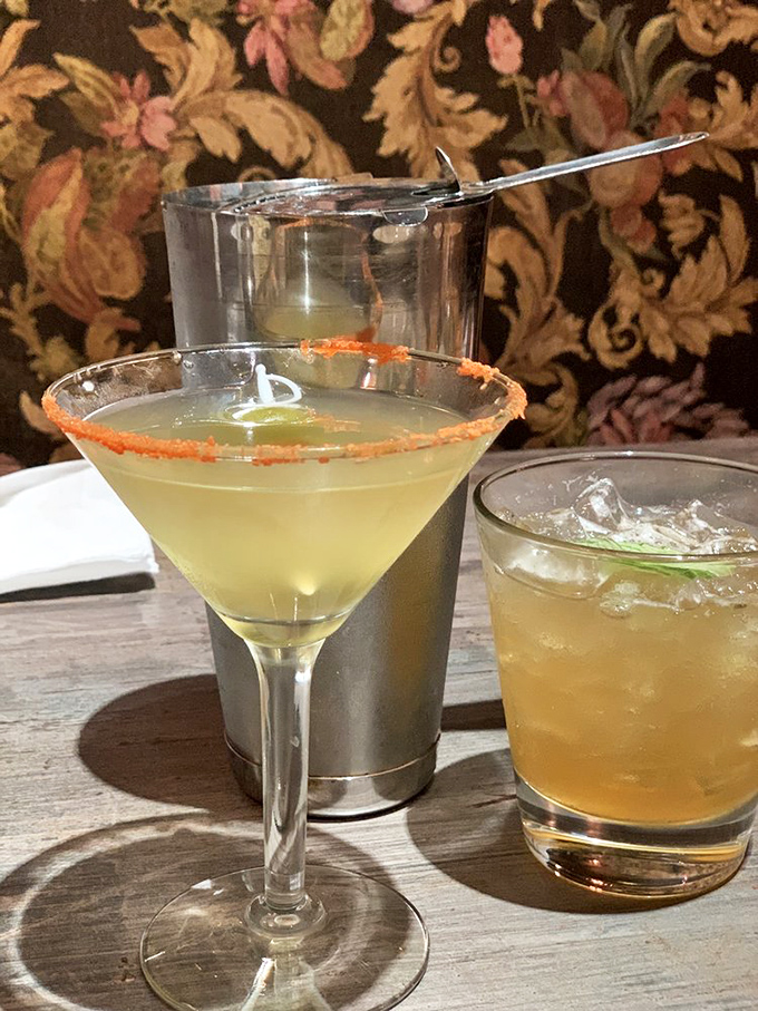 Cocktails that mean business: these aren't your fancy mixologist concoctions, just honest drinks made strong enough to complement bold flavors.