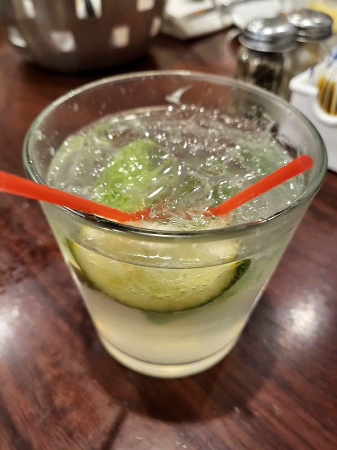 The perfect companion for seafood indulgence – a cucumber margarita that whispers "vacation" with every sip.