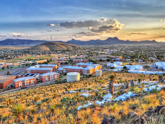 Alpine's mountain backdrop turns golden at sunset, when the whole town seems to pause and admire nature's light show.
