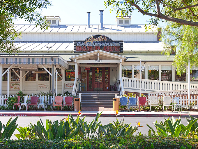 Lucille's white picket fence and wraparound porch transport you straight to the South, no plane ticket required.