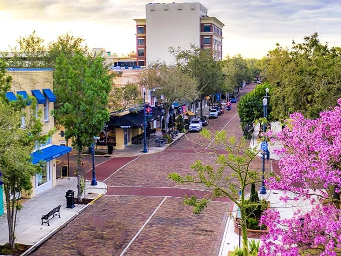 Winter Park: Sophisticated brick streets lined with cafés where you'll swear you're in a European village, not minutes from Mickey Mouse.