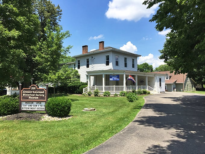 The Loveland Historical Society house stands as proof that sometimes the most interesting stories are found in the most unassuming places.