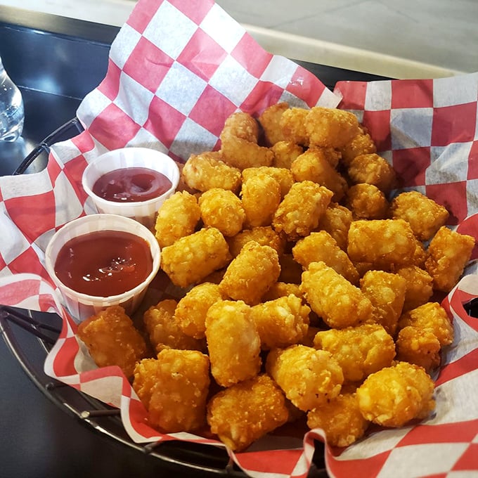 Golden tater tots—the unofficial food of champions and those who just got shown up by their spouse on the final turn.