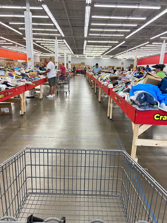 The archaeological dig of retail—each layer you sift through might reveal that perfect artifact you didn't know you needed.
