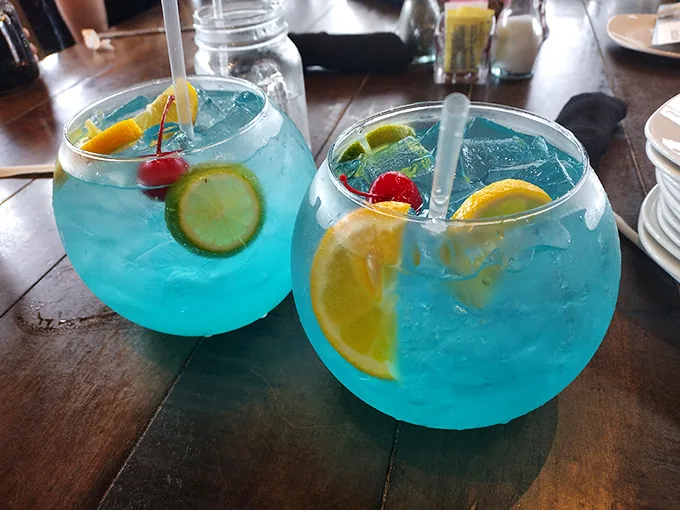These Blue Lagoon cocktails aren't just pretty faces—they're like a tropical vacation in a glass, no passport or sunscreen required.
