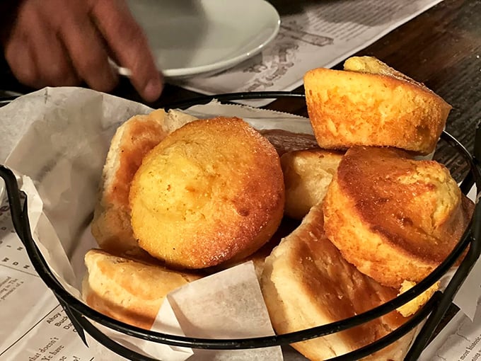 These aren't just carbs—they're golden vessels of Southern hospitality, designed to transport butter from basket to belly with minimal effort.