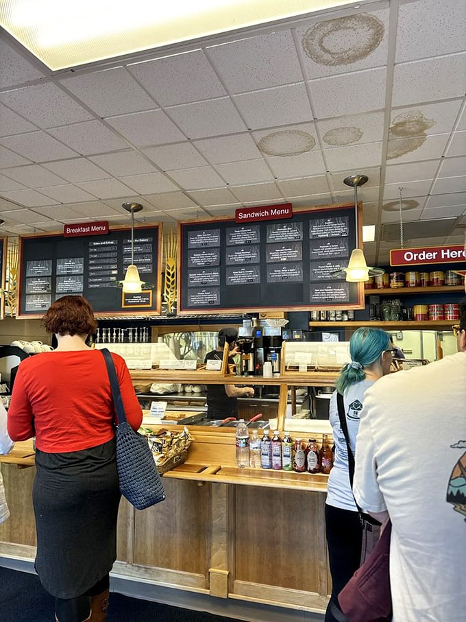 The happiest line you'll ever stand in. Even waiting becomes part of the experience when bread perfume fills the air.