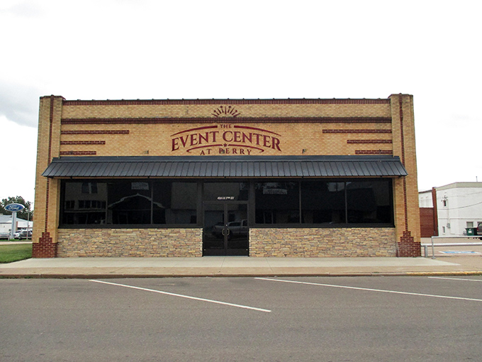 The Event Center's art deco-inspired façade promises good times inside, a community gathering place where memories are made and stories begin.