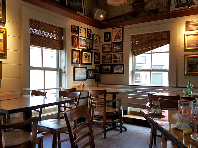 Corner tables bathed in natural light, walls adorned with maritime memories—this isn't just dining, it's immersion in Annapolis's salty soul.
