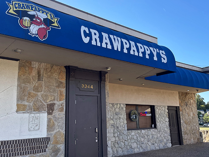 Crawpappy's restaurant appears to be nearby, offering a taste of local flavor when adventure works up an appetite.