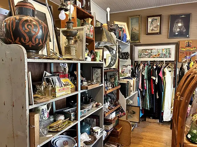 Every shelf a different decade, every corner a new category of collectibles—like a physical Wikipedia of American material culture.