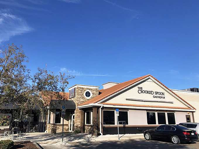 The unassuming exterior of The Crooked Spoon hides culinary treasures within, like finding a rare vinyl record in a plain sleeve. Gastronomic adventures await.