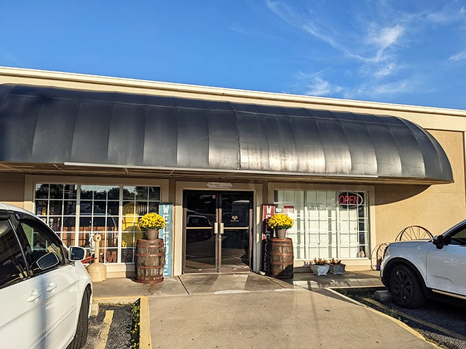 The unassuming exterior of Rangeline Antique Mall proves the old adage: never judge a treasure chest by its cover. 