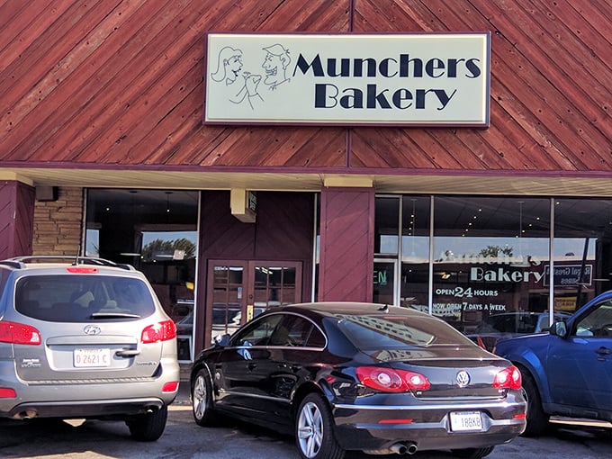 The unassuming exterior of Munchers Bakery hides a wonderland of doughy delights within. Sometimes the best treasures come in modest packages.