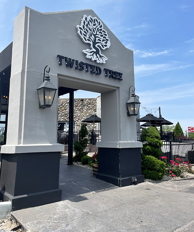 The stone façade and modern architectural elements give no hint of the carnivorous paradise waiting inside this St. Louis gem.