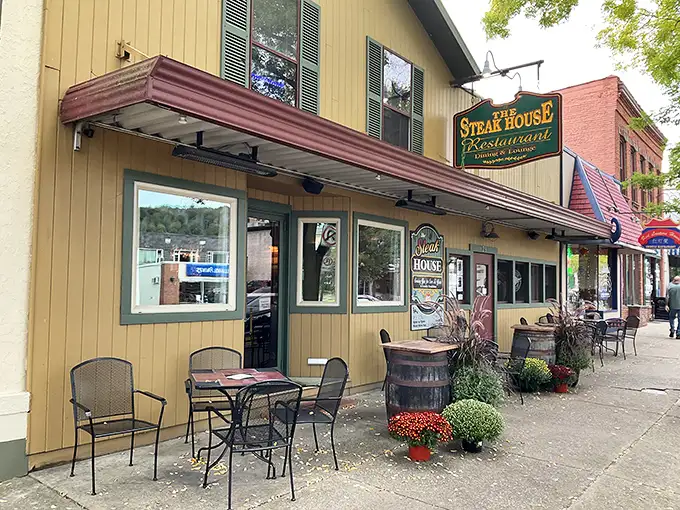 The unassuming exterior of The Steak House in Wellsboro hides a carnivore's paradise within. Sometimes the best treasures come in modest packages.