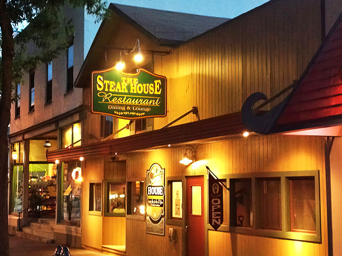 The unassuming exterior of The Steak House in Wellsboro hides a carnivore's paradise within. Sometimes the best treasures come in modest packages. 