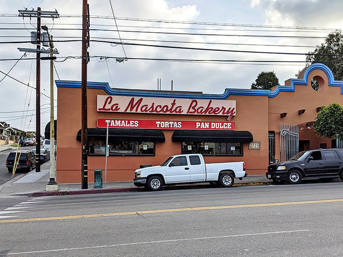 The salmon-colored façade of La Mascota stands like a beacon of deliciousness on Whittier Boulevard, promising carb-laden treasures within.