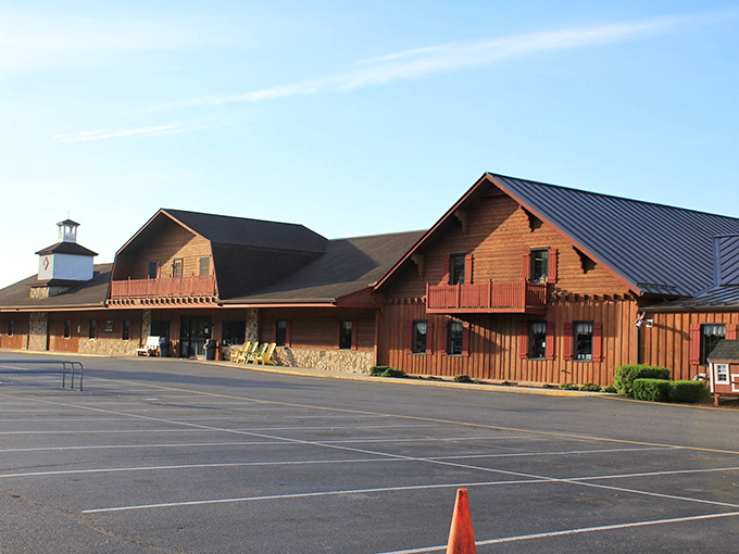 The barn-style architecture of Byler's isn't just charming—it's a promise that what awaits inside hasn't been processed, focus-grouped, or corporate-approved.