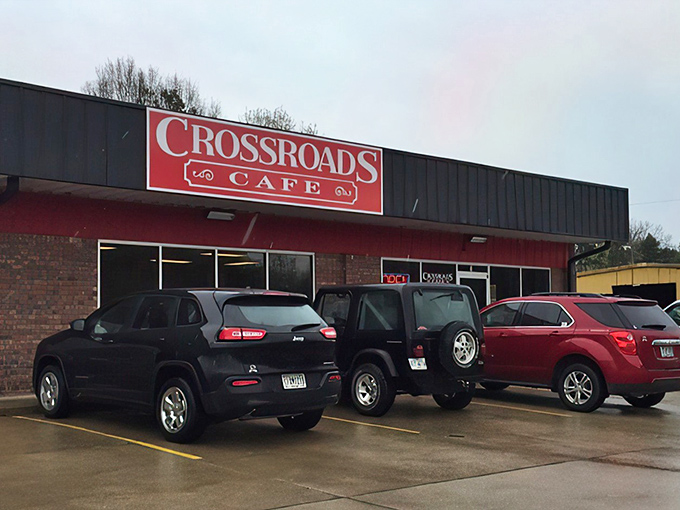 The unassuming red brick exterior of Crossroads Cafe might not scream "culinary destination," but locals know better—it's what's inside that counts.