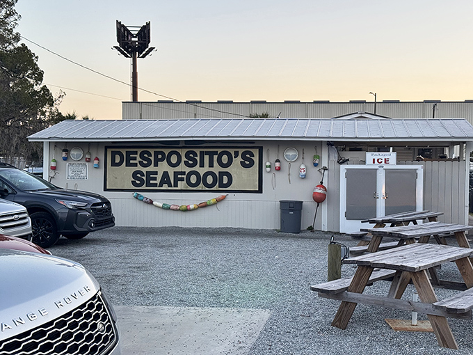 The unassuming exterior of Desposito's hides culinary treasures within, like finding a pearl in an oyster—except this pearl comes with hushpuppies.