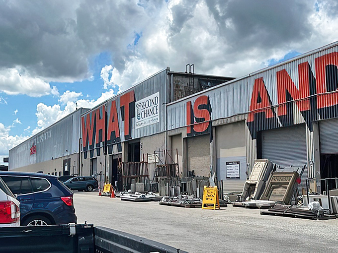 The exterior screams possibility with its bold "AND WHAT CAN BE" declaration. Like a treasure map where X marks the spot for vintage hunters.