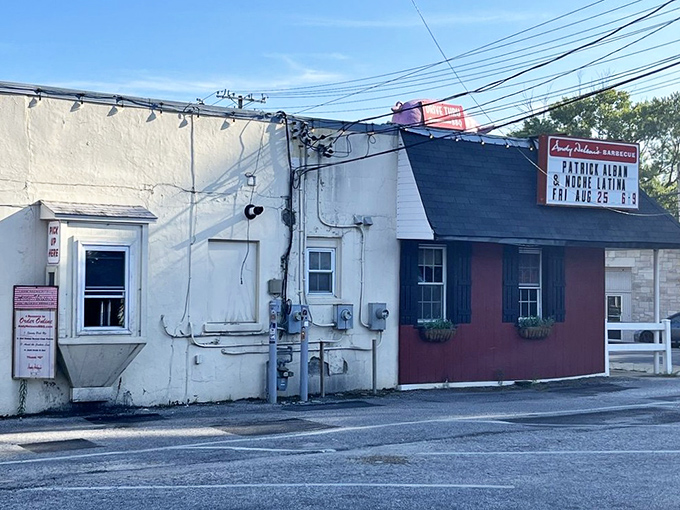The unassuming exterior of Andy Nelson's might not win architectural awards, but that smoky aroma wafting through the parking lot is worth more than any fancy facade.
