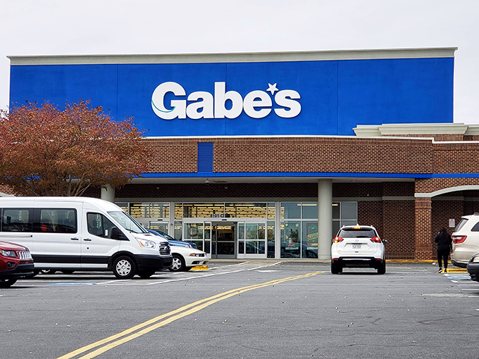 The modest brick façade hides a bargain hunter's paradise within. Like finding a secret passageway to discount heaven!