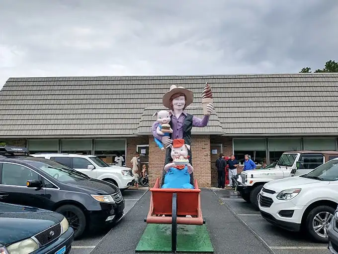 Katie's Kitchen welcomes hungry travelers with its unassuming charm and a sign promising "Authentic Amish Cooking" – a promise it delivers on spectacularly.