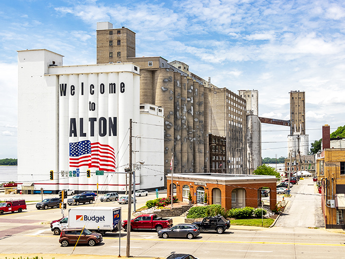 Alton's downtown streets are lined with historic brick buildings, offering small-town charm with big-town character—affordable Americana at its finest.
