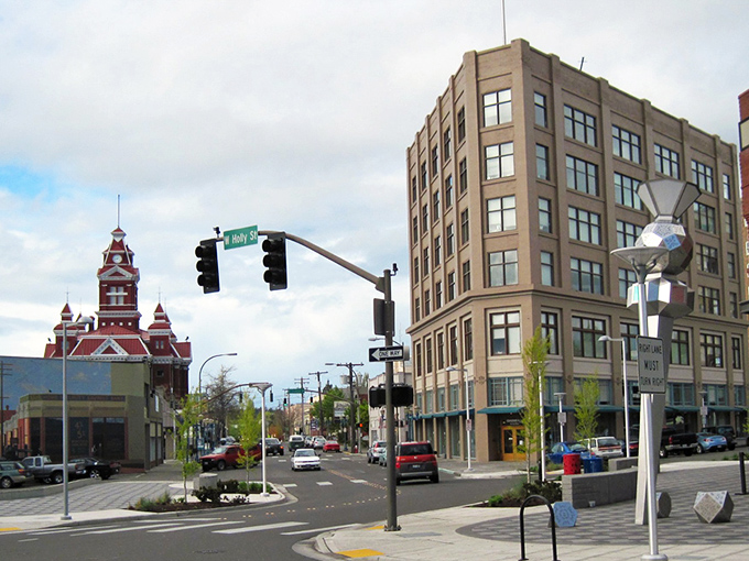 Bellingham's historic downtown brings charm without pretension, where century-old brick buildings house modern businesses with vintage souls. 