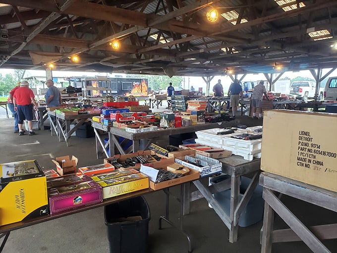 Vintage tin toys and miniature amusement rides that transport you back to childhood faster than a DeLorean with a flux capacitor