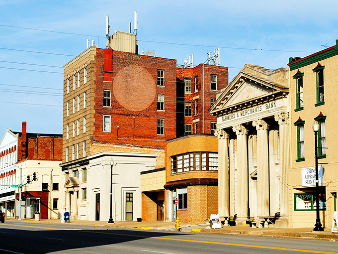 Historic Hannibal's Main Street captures that perfect small-town America vibe—brick buildings that have witnessed generations of stories and still have plenty to tell. 