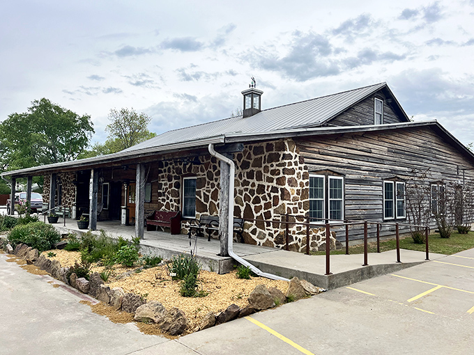 The stone-and-timber exterior of The Wooden Spoon isn't just rustic charm—it's a promise of what awaits inside: authenticity without pretense.