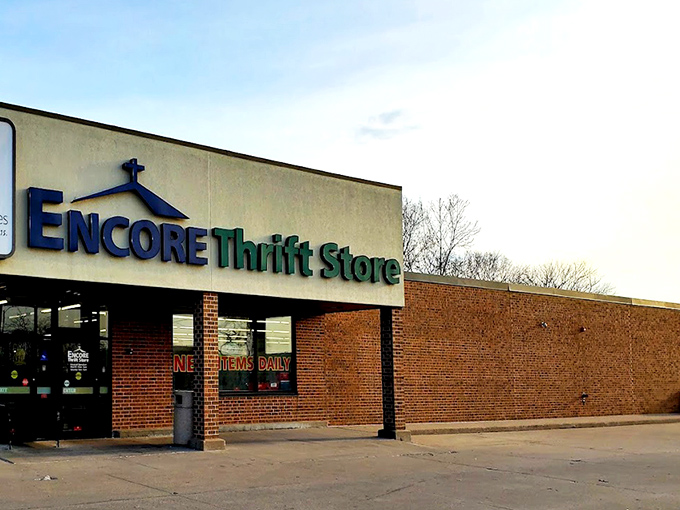 The unassuming brick façade of Encore Thrift Store belies the treasure trove waiting inside, where new items arrive daily to tempt bargain hunters.