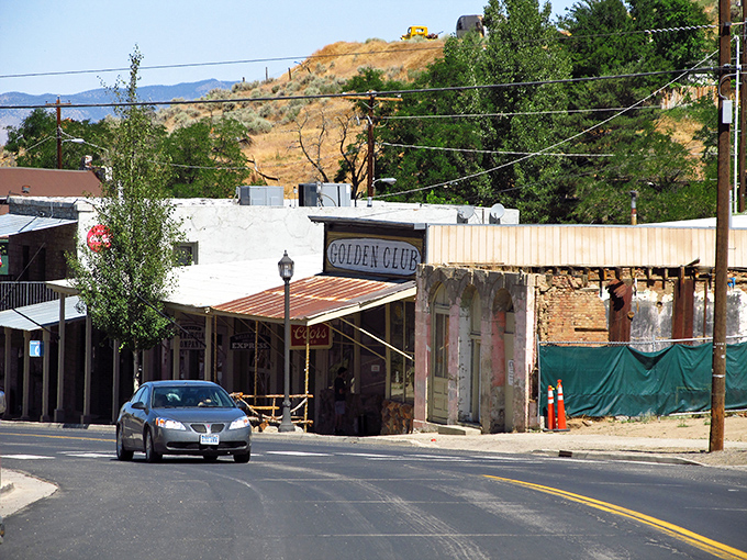 Main Street tells Austin's story at a glance—historic buildings, mountain backdrop, and that signature small-town rhythm where nobody's in a hurry.