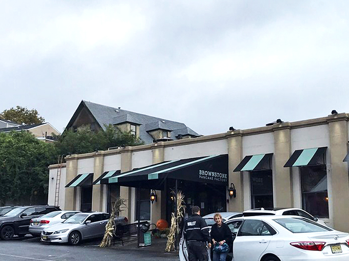 The iconic brick exterior with mint-green awnings promises breakfast dreams come true. This Edgewater landmark has become a pilgrimage site for waffle worshippers across New Jersey.