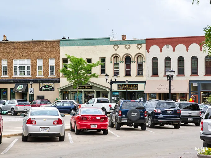 The Minhas Craft Brewery sign stands proud, announcing itself as the "Oldest Brewery in the Midwest" – a liquid history lesson waiting to be savored.
