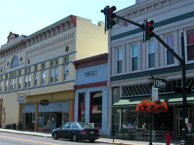 Lewisburg's historic downtown isn't just preserved—it's alive. Those hanging flower baskets aren't just decoration; they're a metaphor for this lovingly tended community.