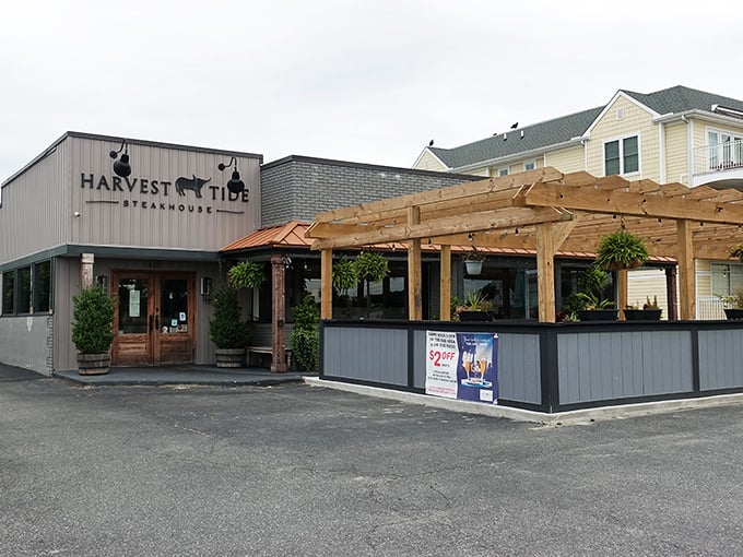 The unassuming exterior of Harvest Tide Steakhouse hides a carnivore's paradise within. Delaware's best-kept secret stands ready to transform your definition of the perfect steak.