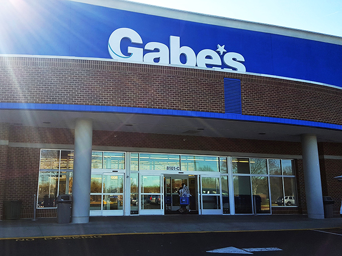 The modest brick façade hides a bargain hunter's paradise within. Like finding a secret passageway to discount heaven!