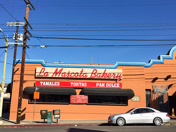 The salmon-colored façade of La Mascota stands like a beacon of deliciousness on Whittier Boulevard, promising carb-laden treasures within.