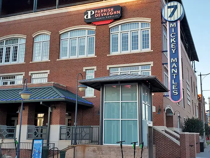 The brick fortress of flavor stands proudly in Bricktown, where the number 7 sign beckons hungry pilgrims like a culinary lighthouse.