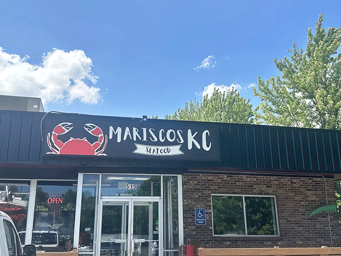 The iconic red crab logo welcomes seafood lovers to Mariscos KC, where coastal Mexican flavors have found an unlikely but perfect home in Olathe.