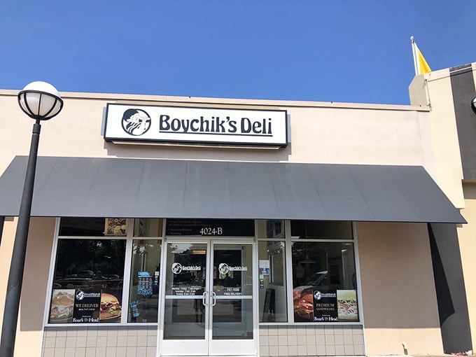 Tucked into a Glen Allen shopping center, Boychiks Deli's unassuming exterior hides sandwich greatness within. The deli equivalent of Clark Kent's phone booth.
