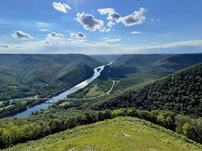 Nature doesn't build theaters, but if it did, this would be its IMAX experience. The Susquehanna River carves through Pennsylvania's wilderness like a liquid sapphire.